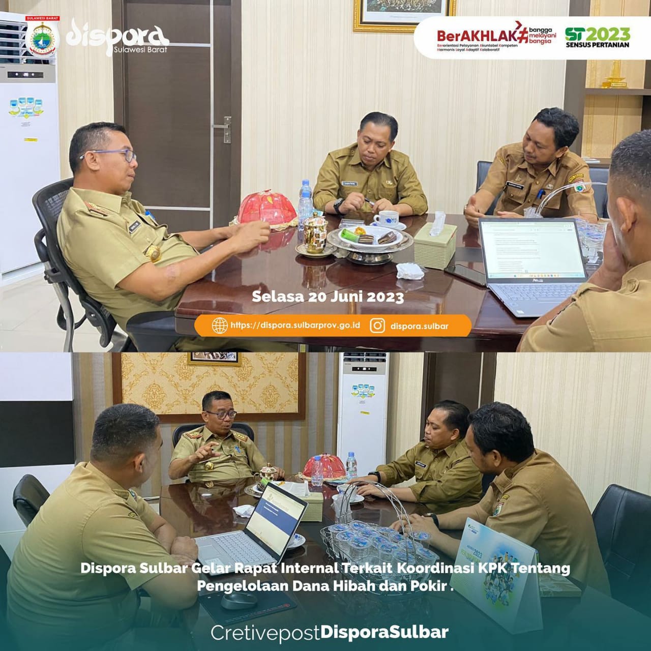 RAPAT INTERNAL PENGELOLAAN DANA HIBAH DAN POKIR RAPAT INTERNAL PENGELOLAAN DANA HIBAH DAN POKIR